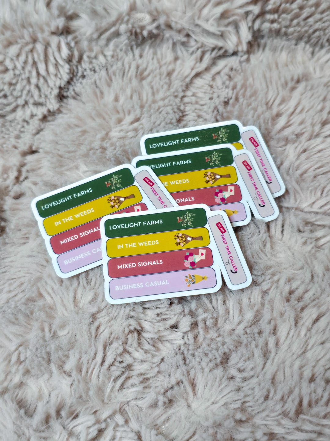 BK Borison Book Stack Sticker | BK Borison Books | Lovelight Series ...