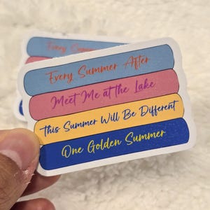 Carley Fortune Book Stack Sticker | Bookish Gifts | Kindle Decal ...
