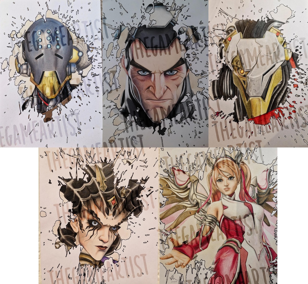 Overwatch 2 - Fan Art - Prints Collection - Sigma, Zenyatta, Ramattra ...
