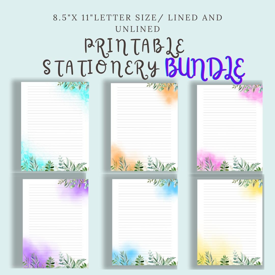 PRINTABLE Stationery, Printable Stationary, Printable Writing Paper ...