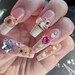 Cute Cartoon 3D Capybara Nails Pentagram & Heart Shaped Rhinestone ...
