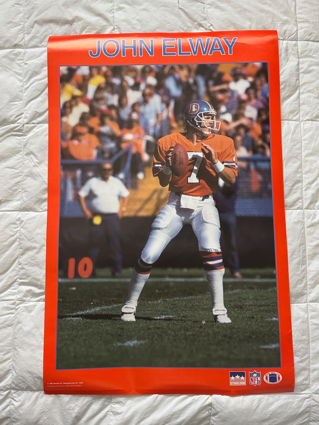 1987 Denver Broncos John Elway Poster 34 X 22 - Etsy