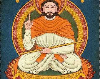 Woven Tapestry of the Prophet Mani - Manichean Art - Etsy