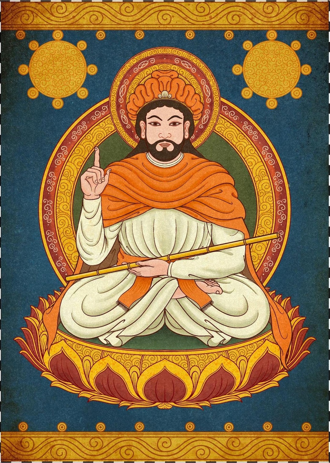 Woven Tapestry of the Prophet Zoroaster - Manichean Art - Etsy