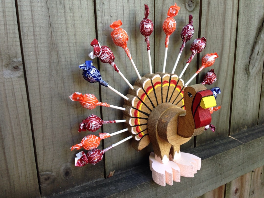 Small Wood Turkey Lollipop Holder - Etsy