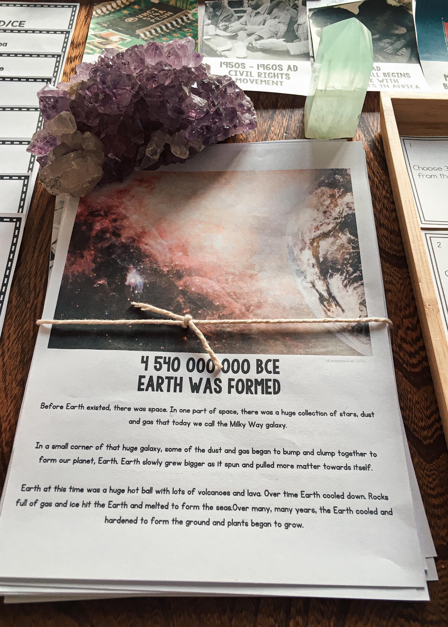 History Timeline Cards BCE/CE + AD Shelf Work and Time Research ...