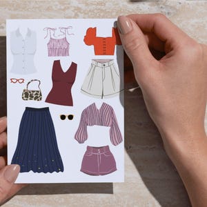 Printable Paper Doll Cut-outs: DIY Dress-up Activity (digital Download ...