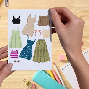 Printable Paper Doll Cut-outs: DIY Dress-up Activity (digital Download ...