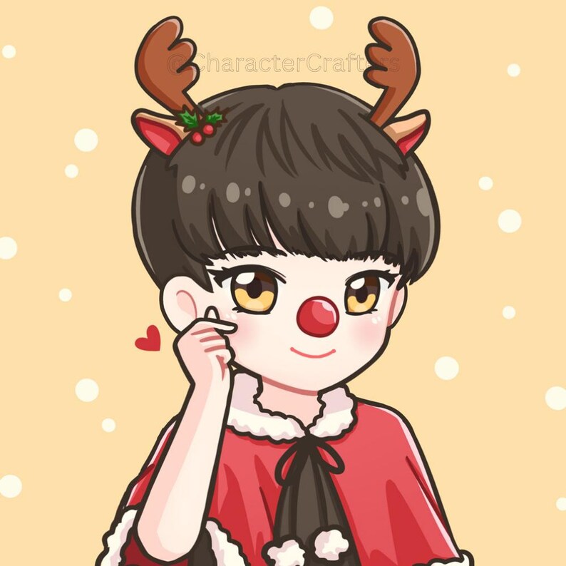 Custom Hand Drawn Chibi Character Digital Anime Art Commission – Unique ...