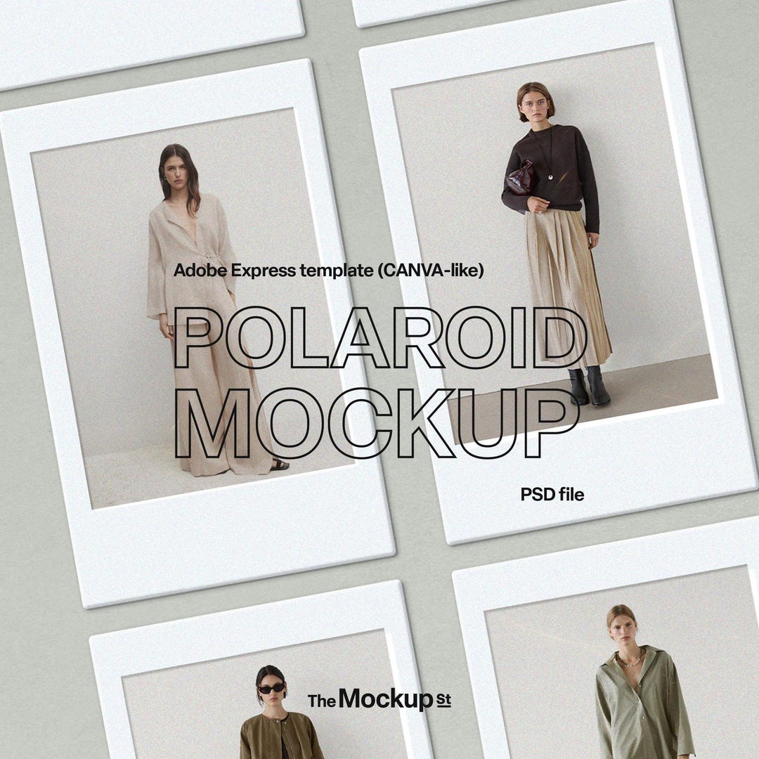 Polaroid Frame Film Mockup,easy Custom Instax Mini Photo Mockup,make ...