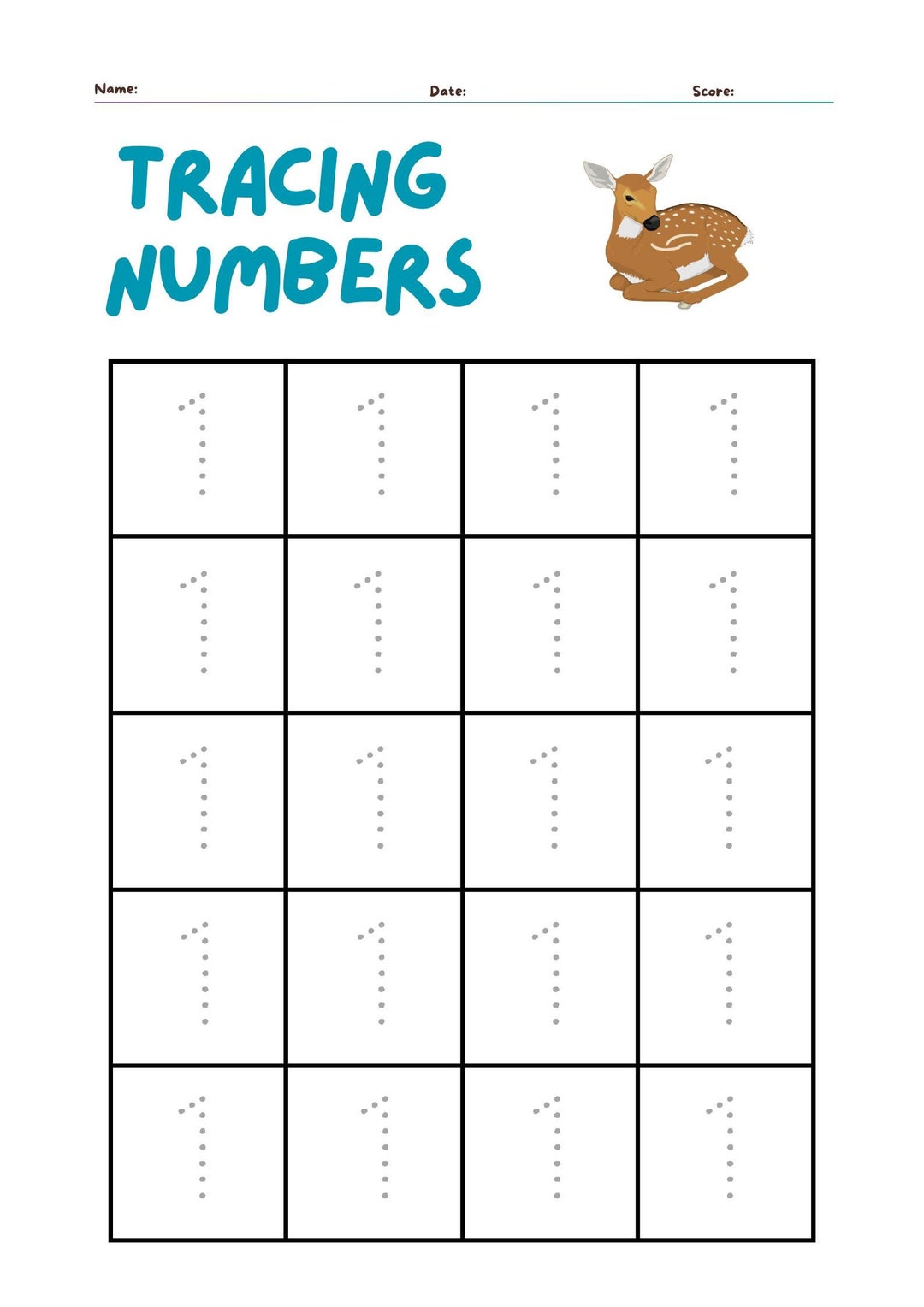 Number Tracing Game for Kids: Math Skills Learning Toy - Etsy