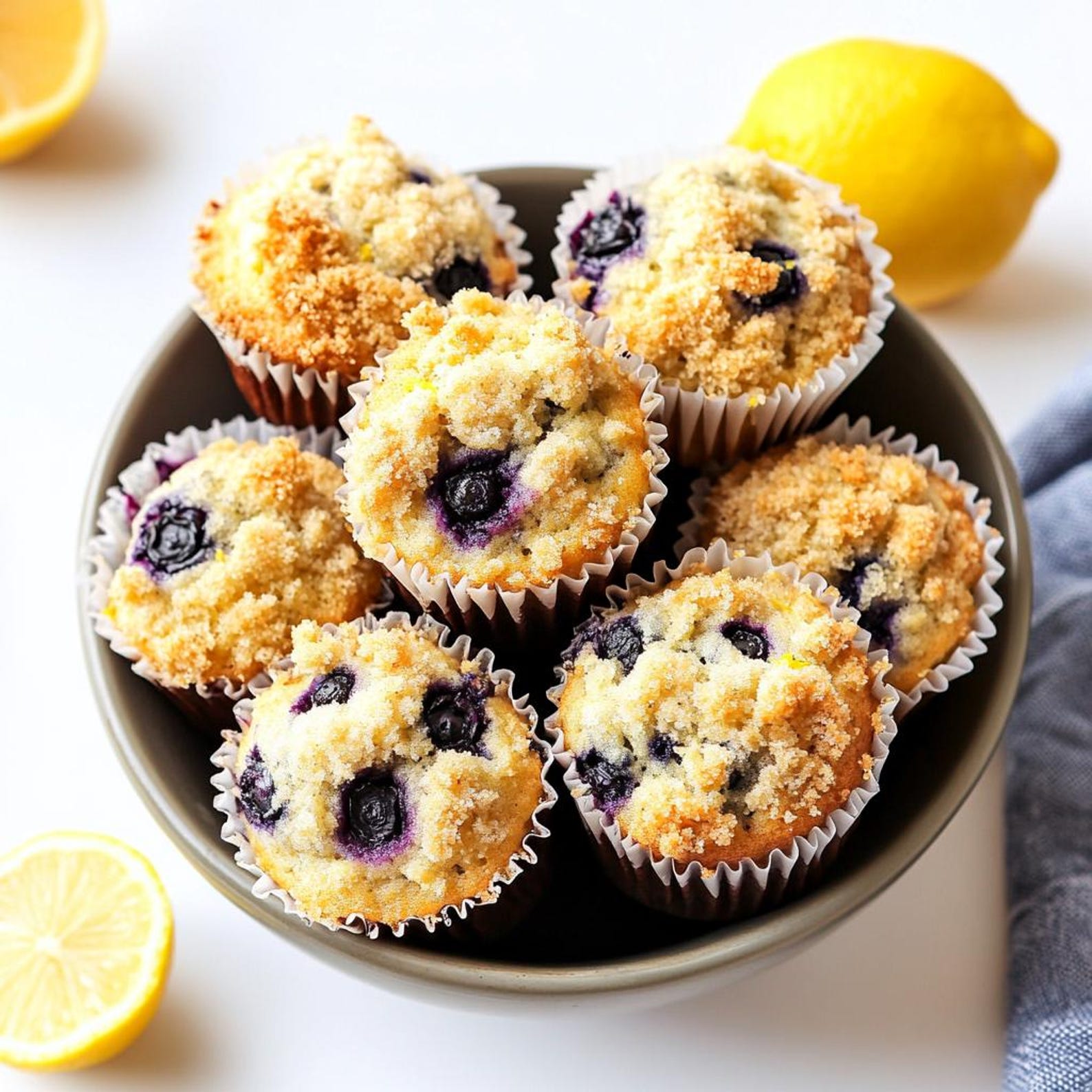 EASY RECIPE for Blueberry Streusel Muffins Recipe: Printable PDF ...
