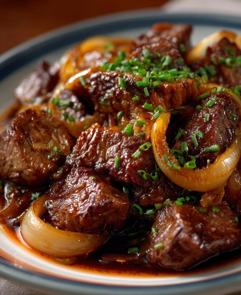 EASY RECIPE for Savory Beef and Onion Stew (digital Recipe PDF) - Etsy