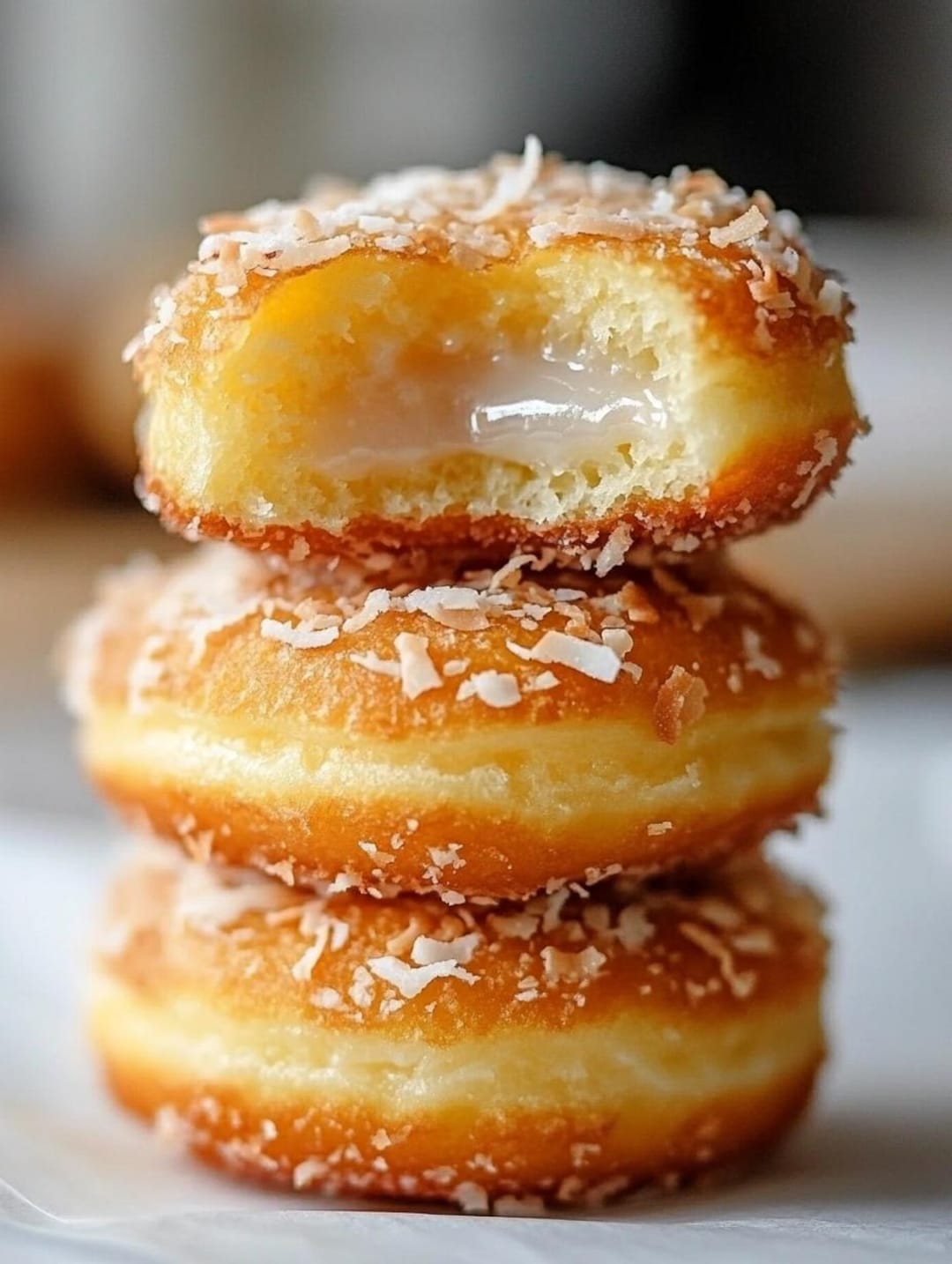 EASY RECIPE for Coconut Cream Doughnuts Recipes: Homemade Filled ...