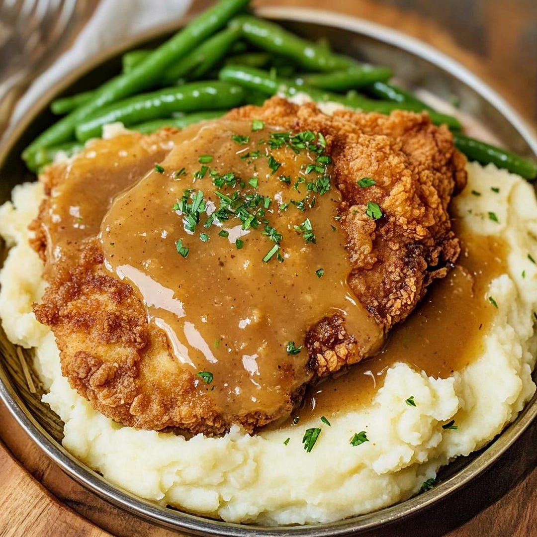 EASY RECIPE for Fried Chicken & Mashed Potatoes Recipe: Digital ...