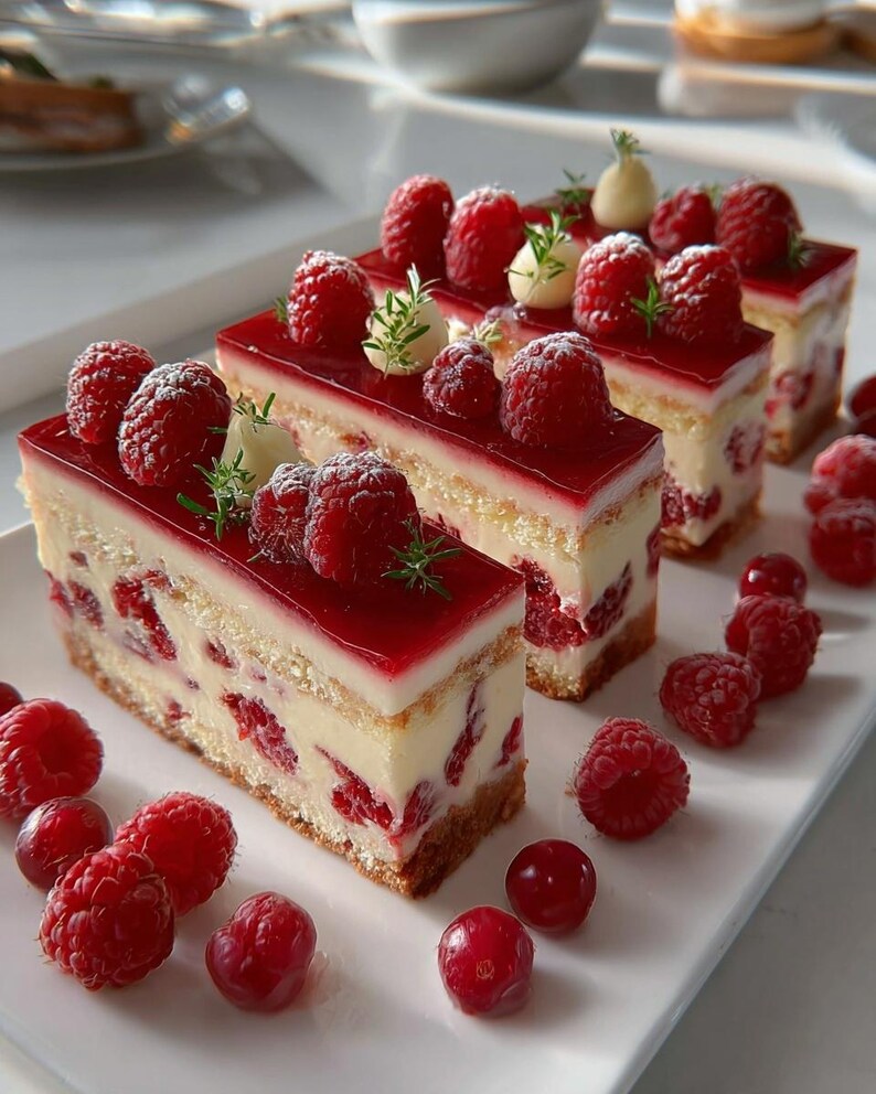 EASY RECIPE for Raspberry Cream Layer Squares – Digital Recipe Download ...