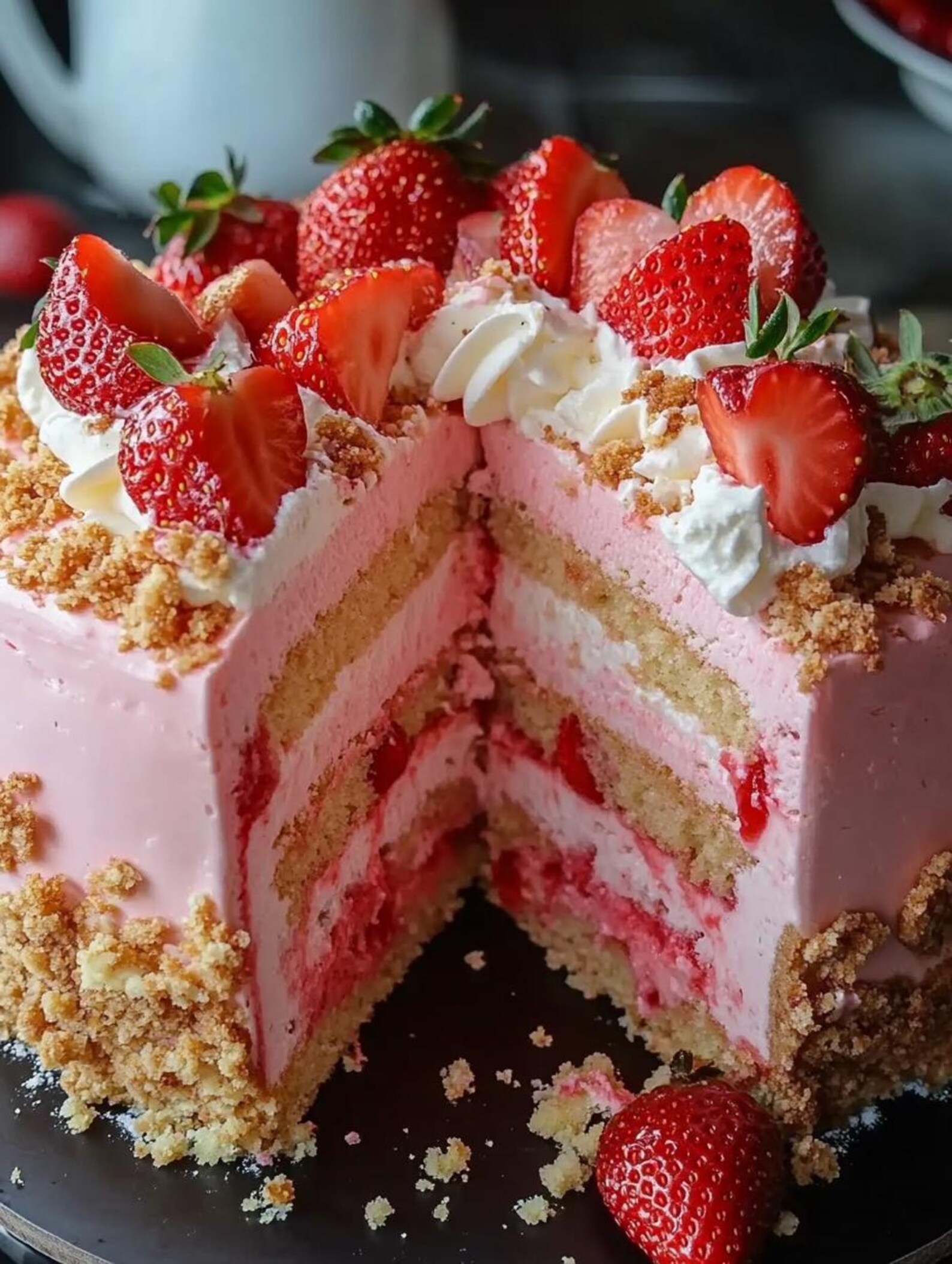 EASY RECIPE for Strawberry Shortcake Cheesecake Recipe (digital ...