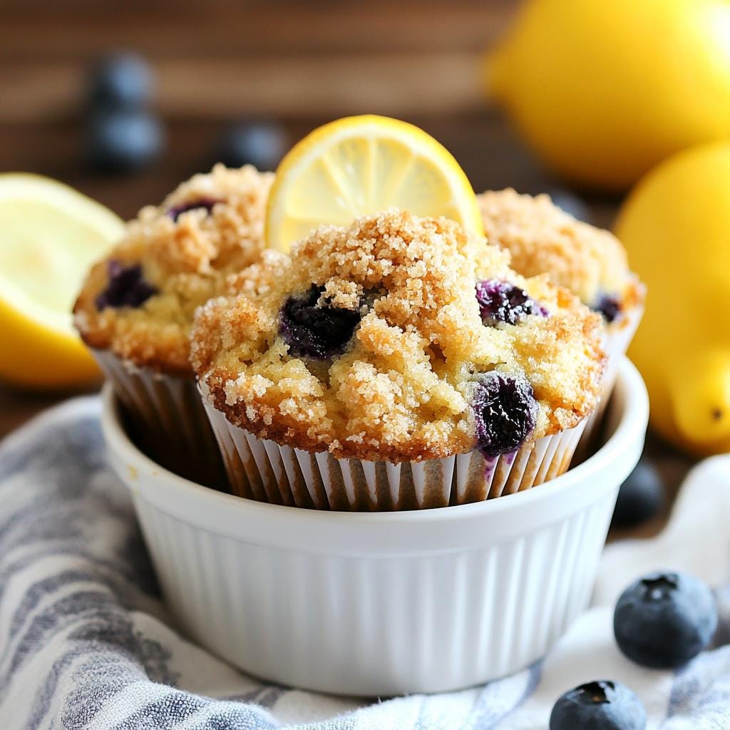 EASY RECIPE for Blueberry Streusel Muffins Recipe: Printable PDF ...