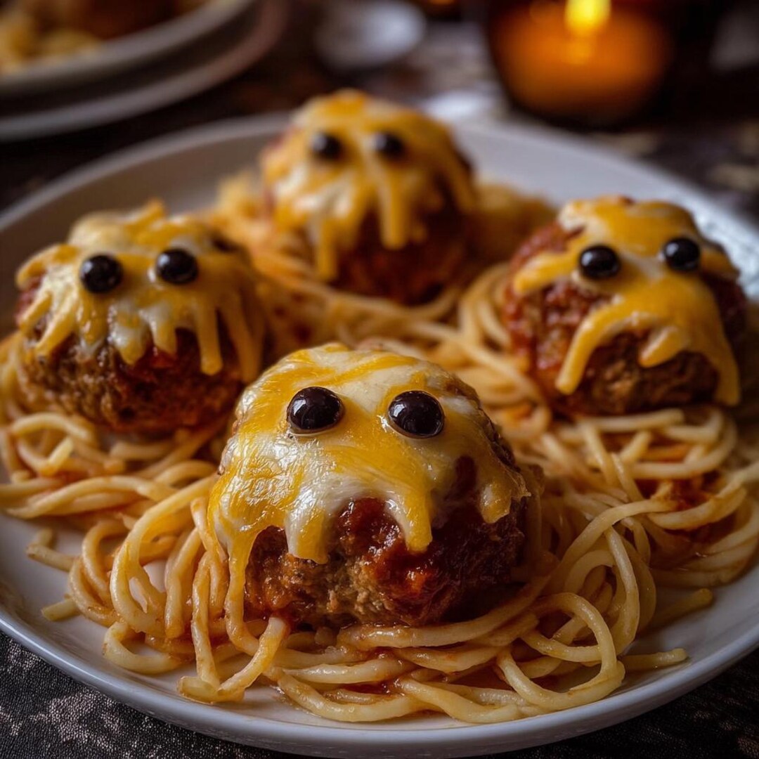 Spooky Ghost Spaghetti & Meatballs | Halloween Dinner Idea | Fun Family ...