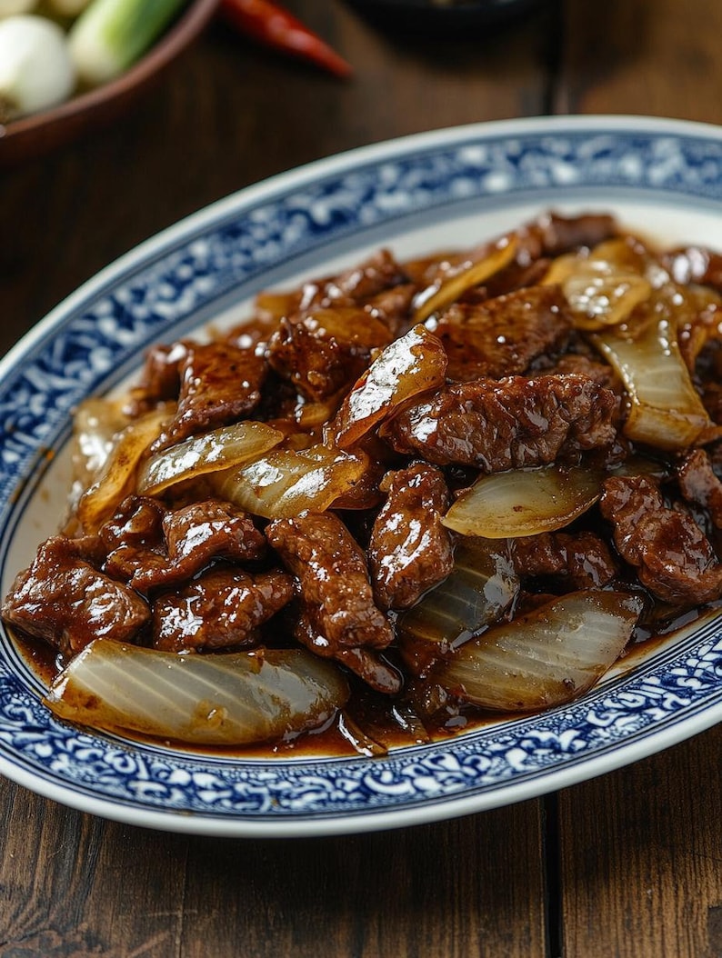 Authentic Chinese Beef and Onions Recipe (instant Download) - Etsy Canada