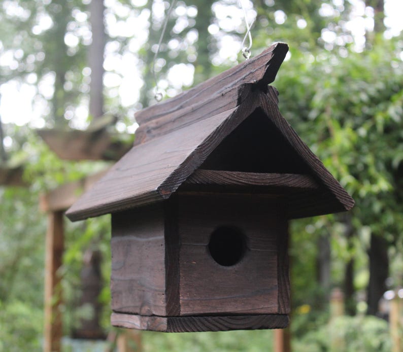 Japanese-inspired Shou Sugi Ban Cedar Birdhouse - Etsy