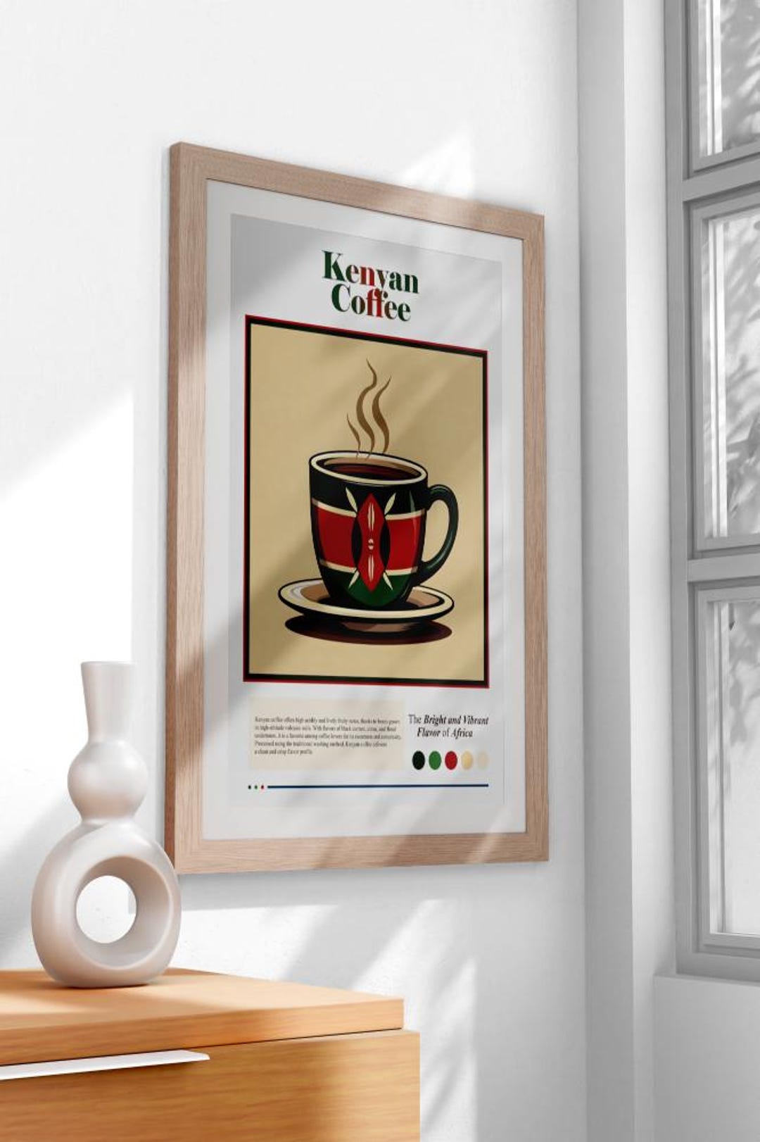 Kenyan Coffee Poster, Wall Art, Coffee Decor - Etsy