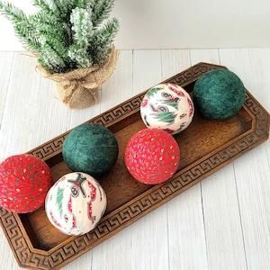 Christmas Red&green Rag Bowl Fillers - Etsy