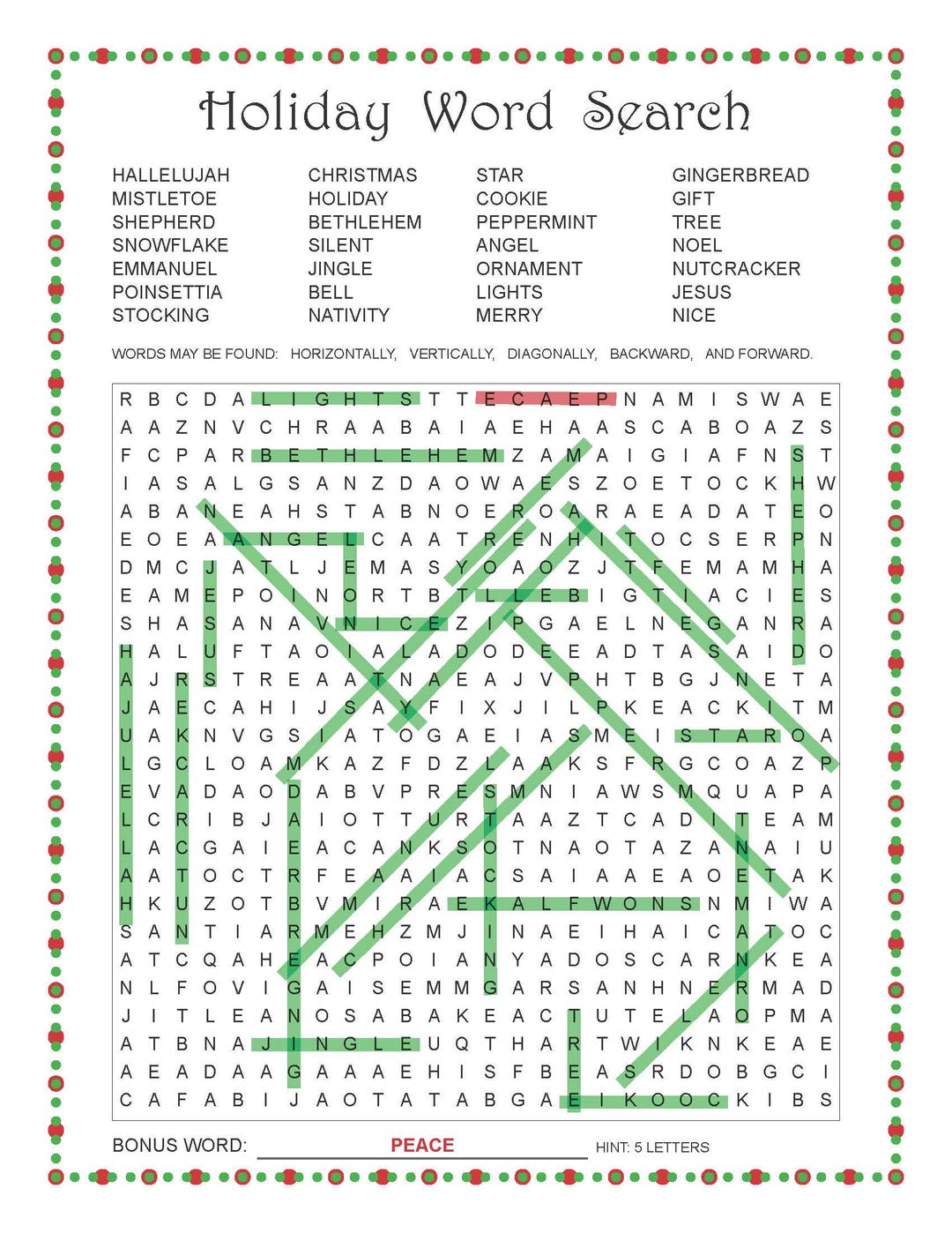 Non-secular Christian WORD SEARCH BUNDLE December Christmas Holiday ...