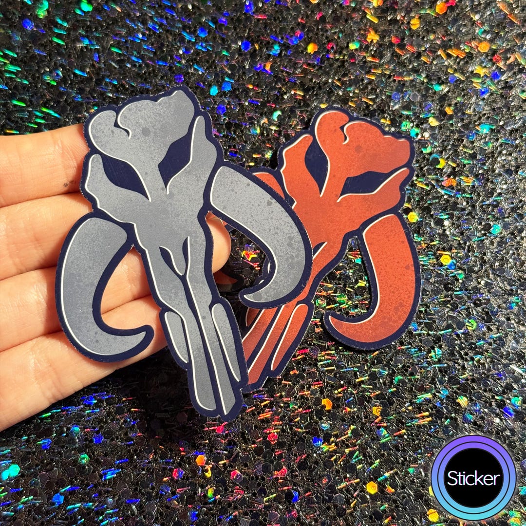 Star Wars Sticker Mythosaur Mandalorian Symbol, Grungy - Etsy