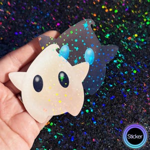 Holographic Luma Sticker: Super Mario Galaxy - Etsy