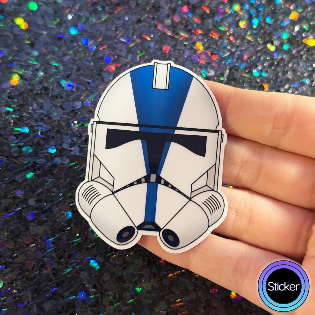 Star Wars Clone Sticker: 501st Legion Trooper Helmet - Etsy
