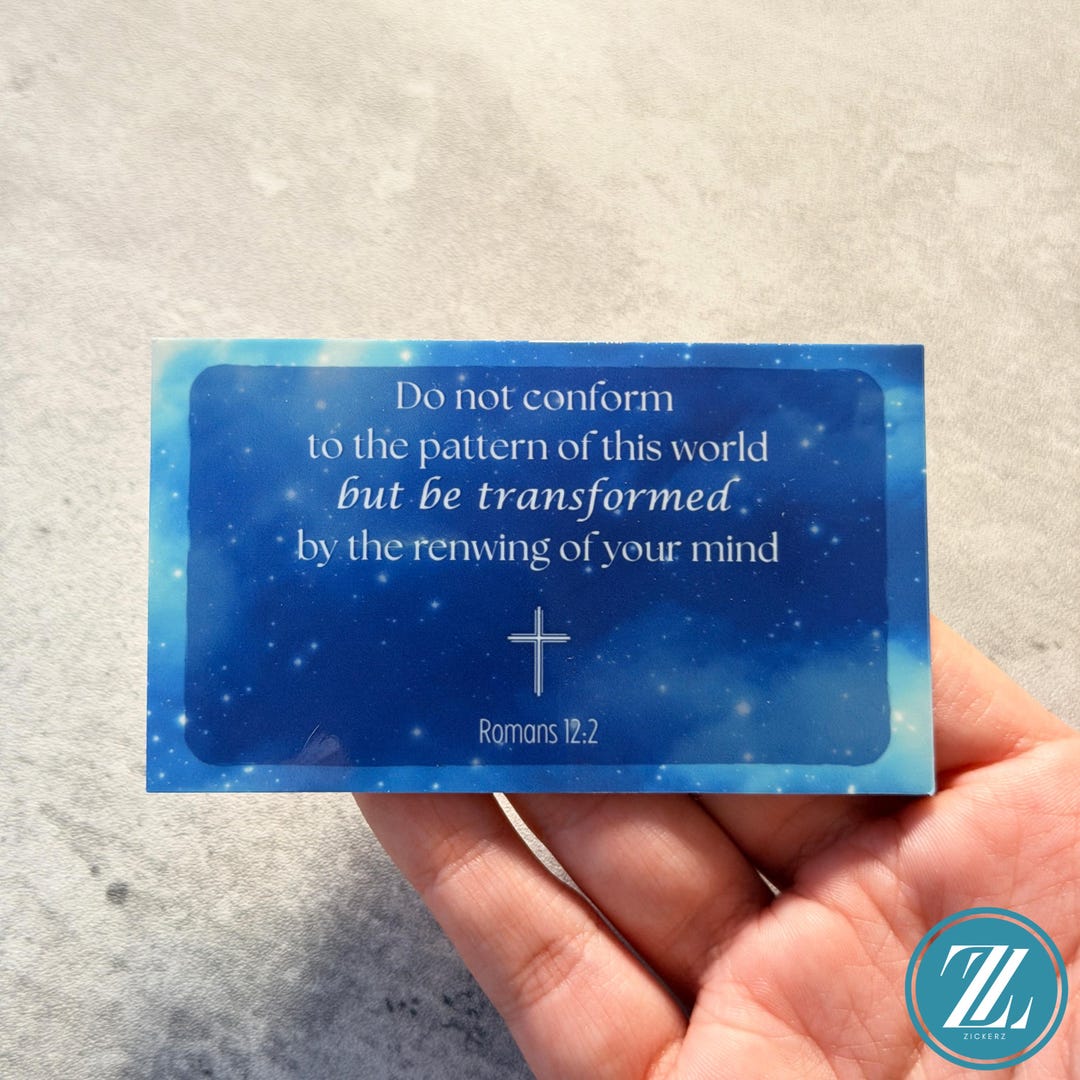 Romans 12:2 Sticker, Do Not Conform to the Pattern of This World, Bible ...