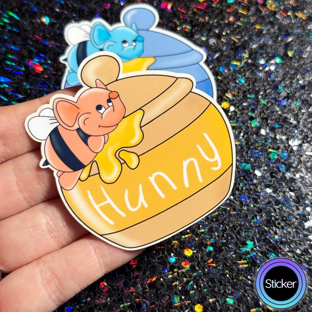 Disney Winne the Pooh Sticker Hunny Honey Pot Heffalump Honeybees - Etsy