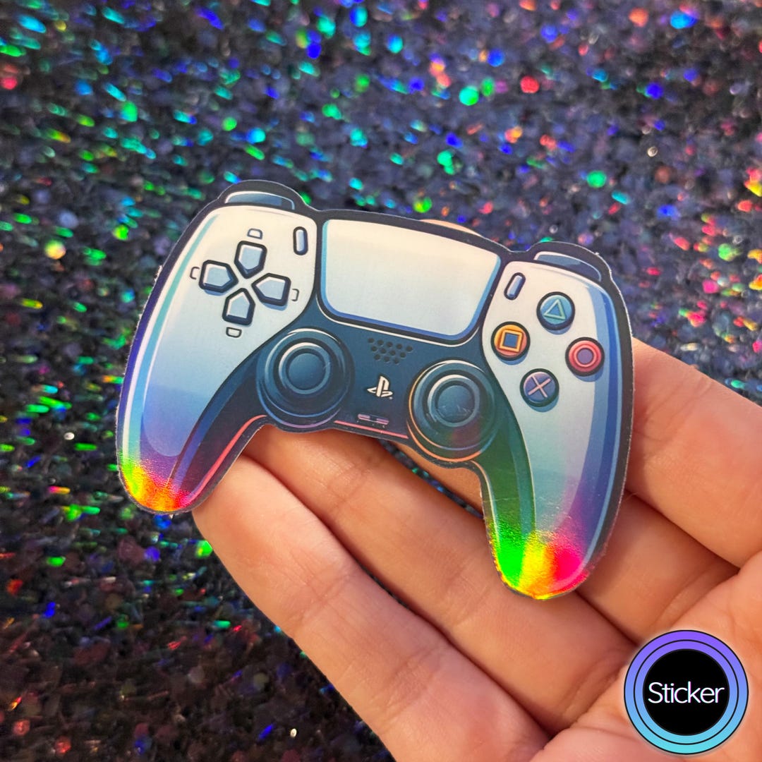 Holographic PS5 Pro Controller Sticker - Etsy