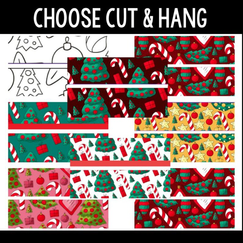 Winter Bulletin Board Border: Candy Cane Holiday - Etsy