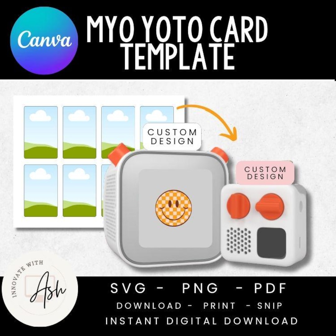 Myo Yoto Card Template, Yoto Card Template, Custom Yoto Card, Diy Yoto ...