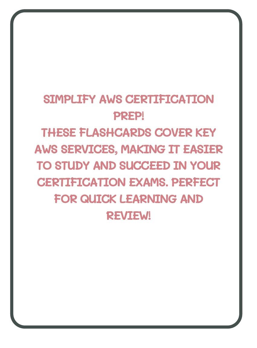 AWS & Beyond: Certification Flashcards Hub - Etsy