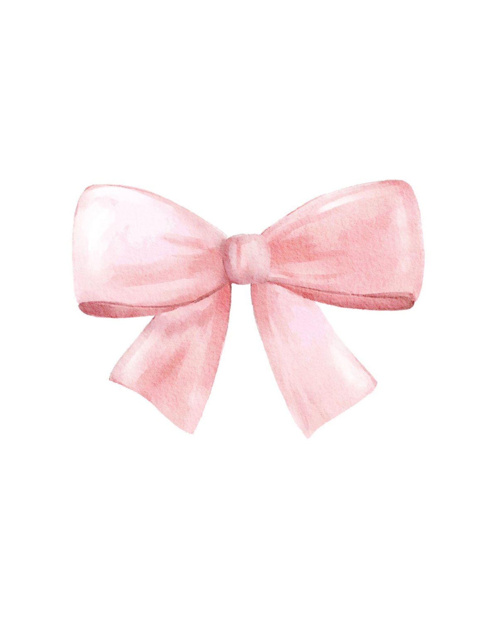 Pink Bow Printable Wall Art Image - Etsy