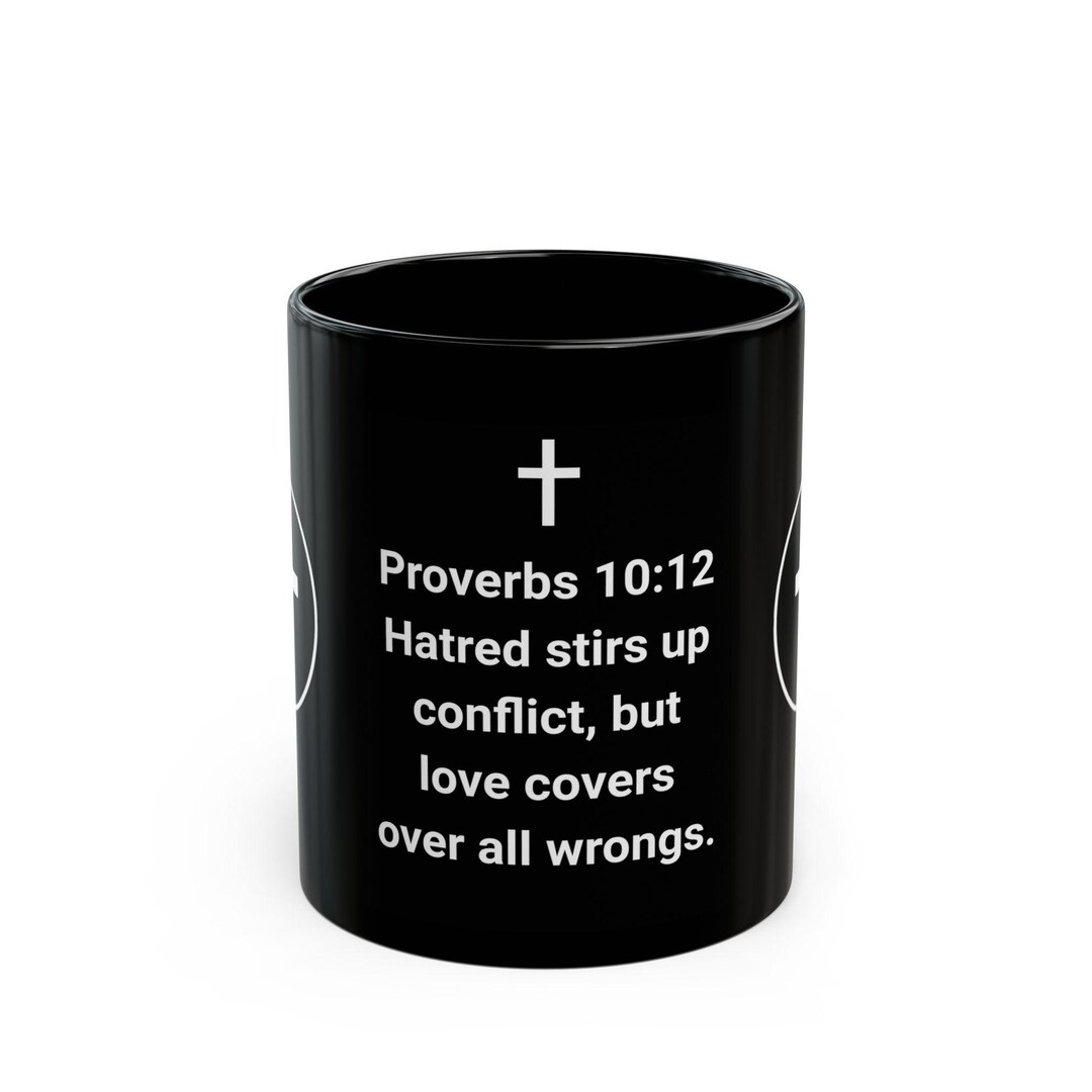 Mug Proverbs 10:12 Love Covers All Offenses Wedding Gift, Christian ...
