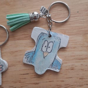Birdy Key Chains - Etsy