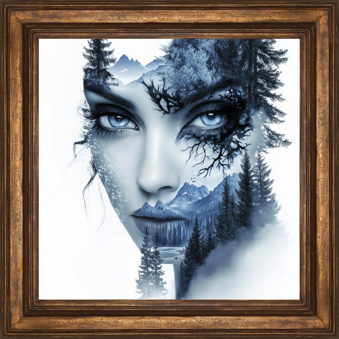 Forest Spirit Fantasy Wall Art Print, Mystic Fantasy Decor for Home ...