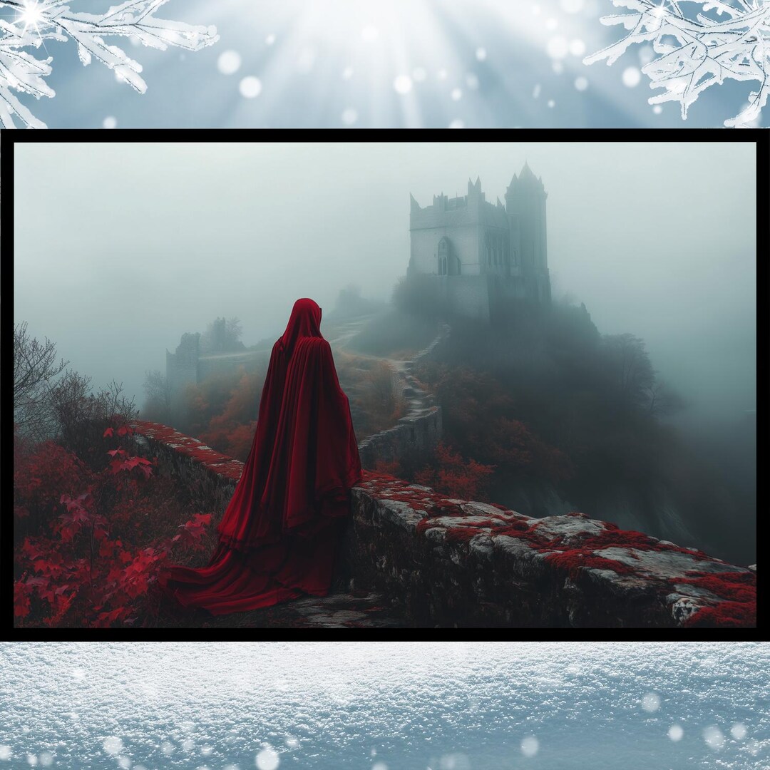 Vampire in the Mist Dark Fantasy Wall Art Print, Fantasy Landscape ...