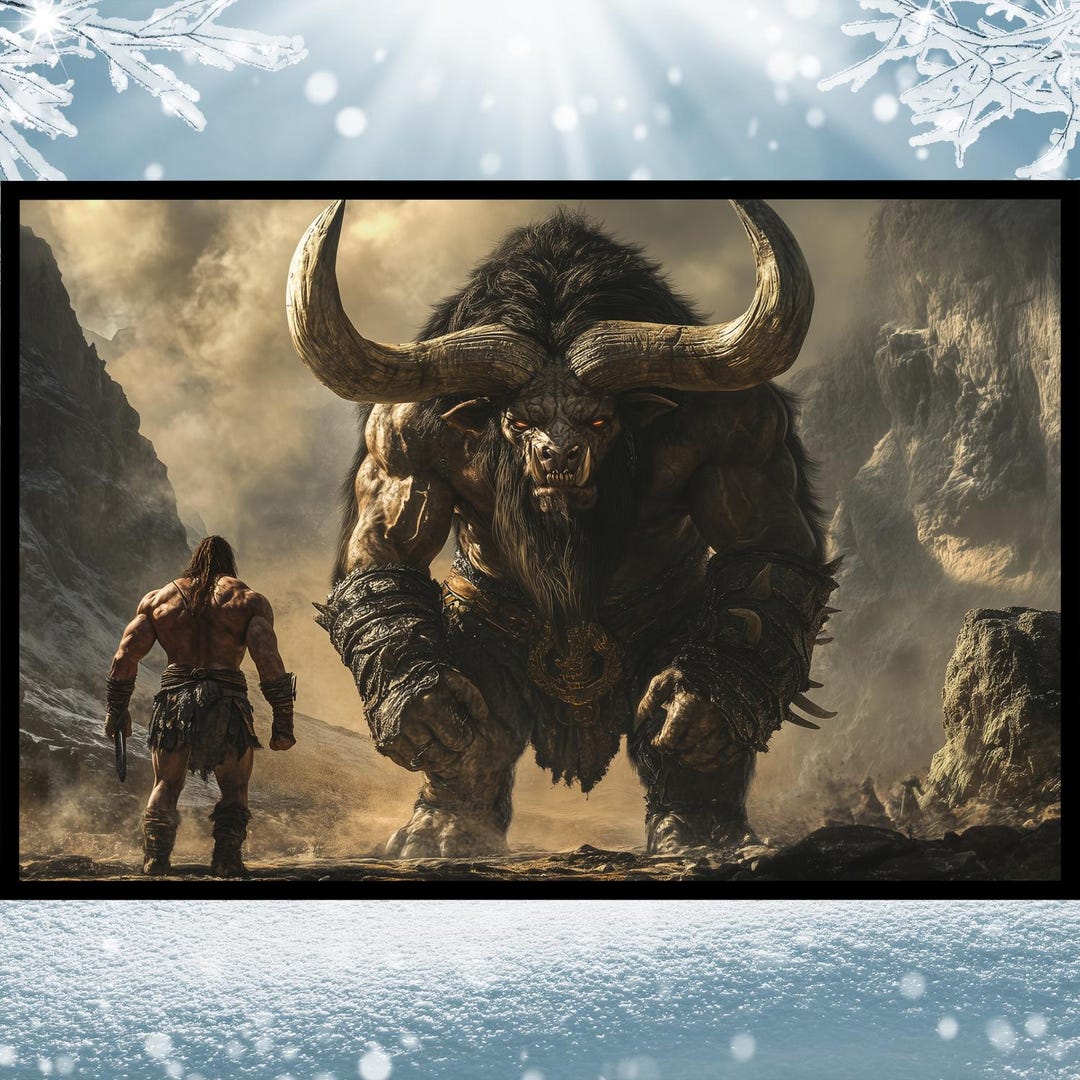 Beast's Challenge Fantasy Wall Art Print, Fantasy Landscape, Mystic ...