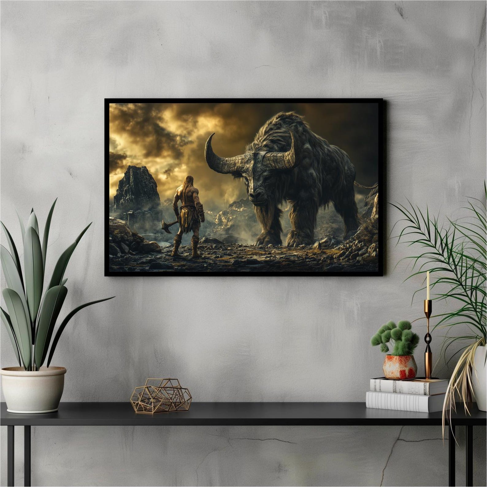 The Standoff Fantasy Wall Art Print, Fantasy Landscape, Mystic Fantasy ...