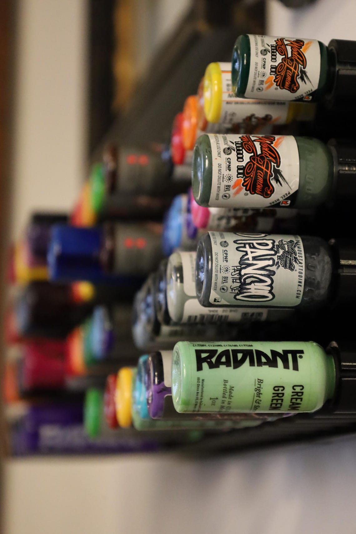 Tattoo Ink Bottle Storage Rack / Organizer- Holds 1/2 , 1 , 2 , 4 Oz ...