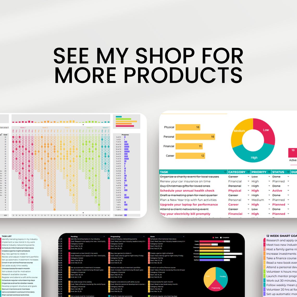 Eisenhower Matrix, Eisenhower Priority, Digital Planner, Daily Planner ...