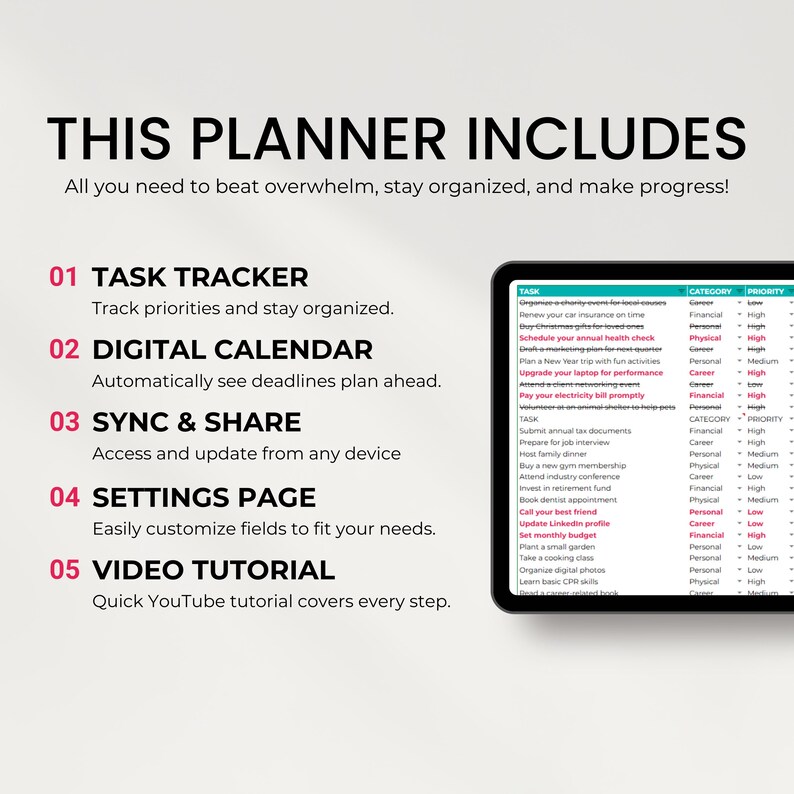 Digital Calendar, Digital Planner, Daily Planner, Digital Planner 2025 ...
