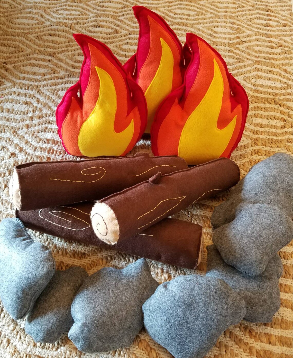 Made to Order. Imaginative Pretend Play Eco Felt Campfire Fire Pit With ...