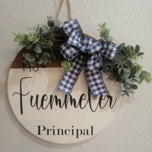 Personalized Teacher Custom Farmhouse Classroom Sign. Custom Teacher ...