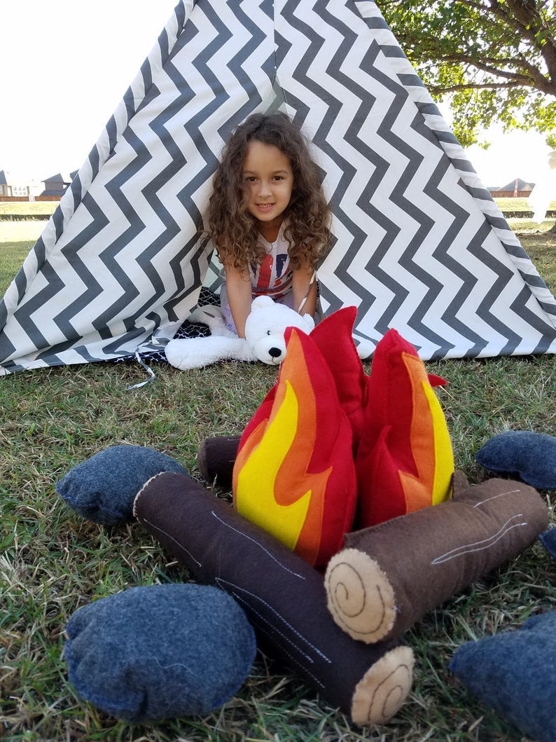 Made to Order. Imaginative Pretend Play Eco Felt Campfire Fire - Etsy